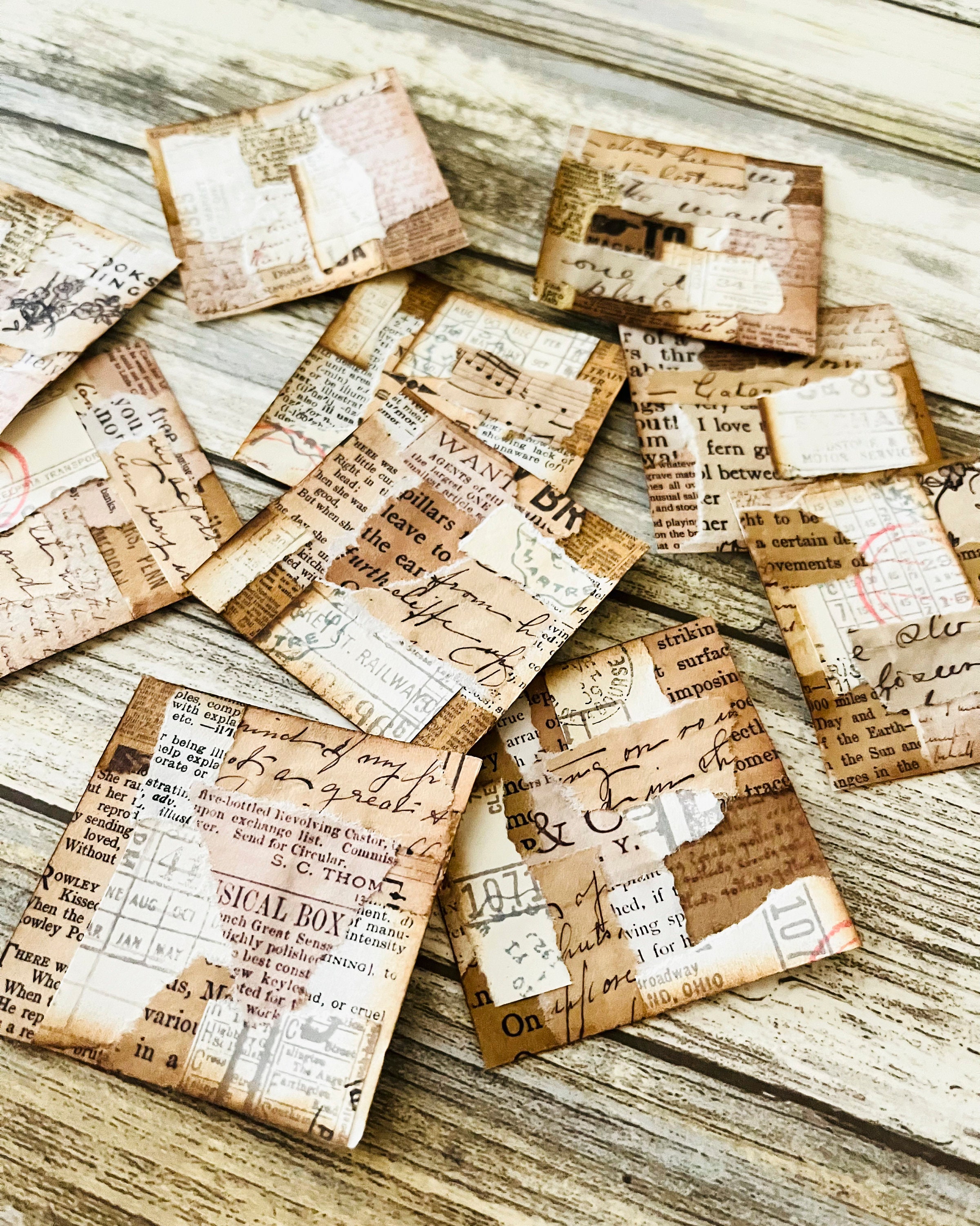 Handmade Paper Cluster 10 Pcs Set - Etsy