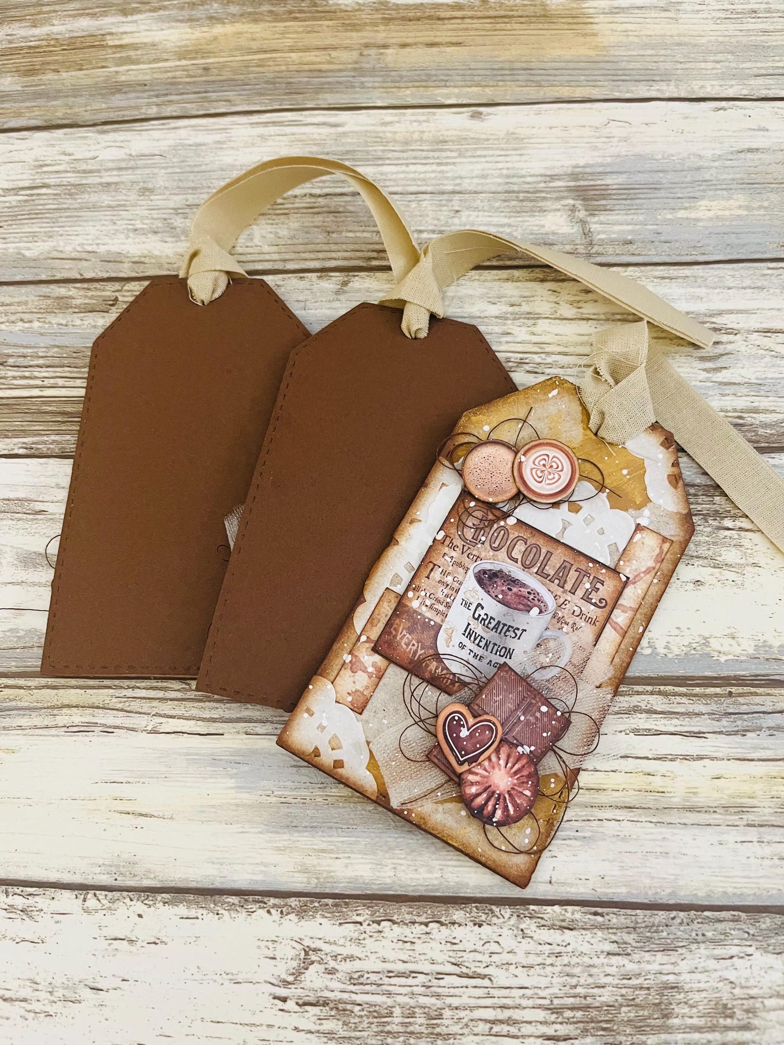 Handmade Coffee & Chocolate Gift Tags Collection 2 / Stamperia Coffee ...