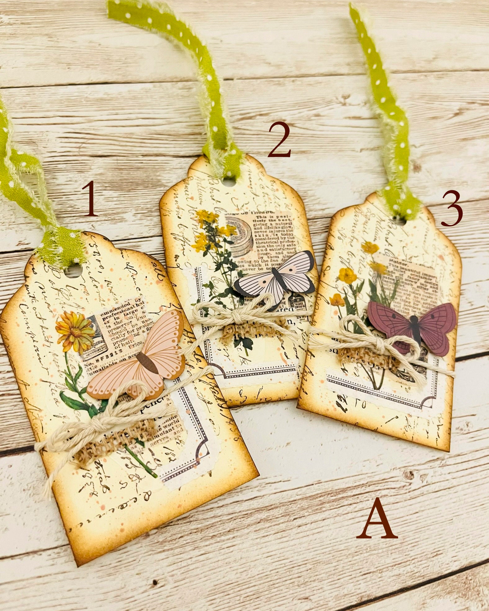 Handmade Butterfly Gift Tags - Etsy