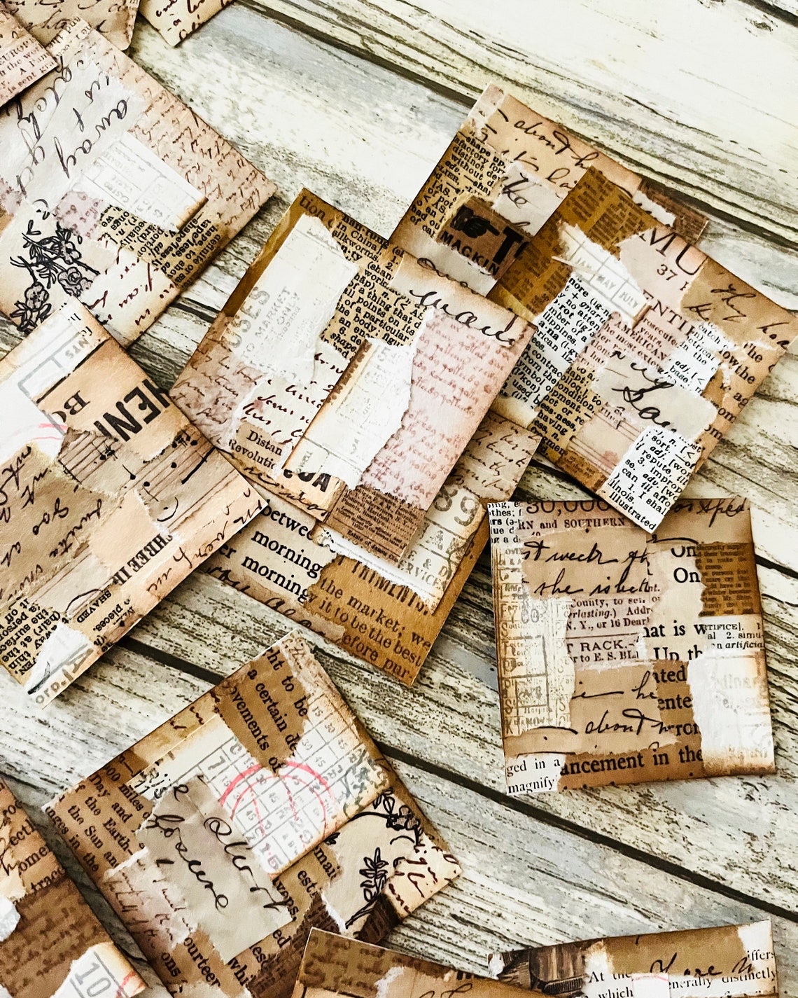 Handmade Paper Cluster 10 Pcs Set - Etsy