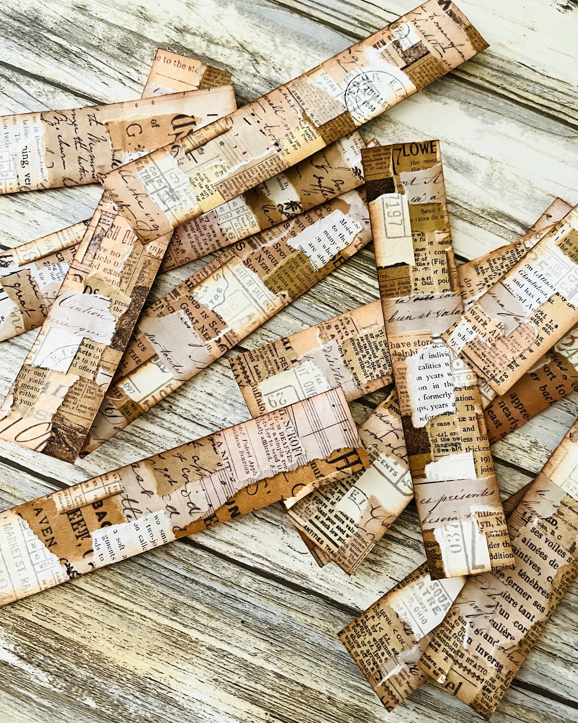 Handmade Paper Cluster 10 Pcs Set - Etsy