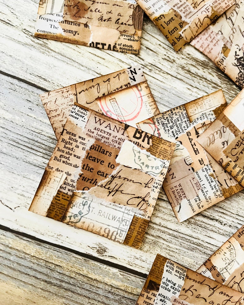 Handmade Paper Cluster 10 Pcs Set - Etsy