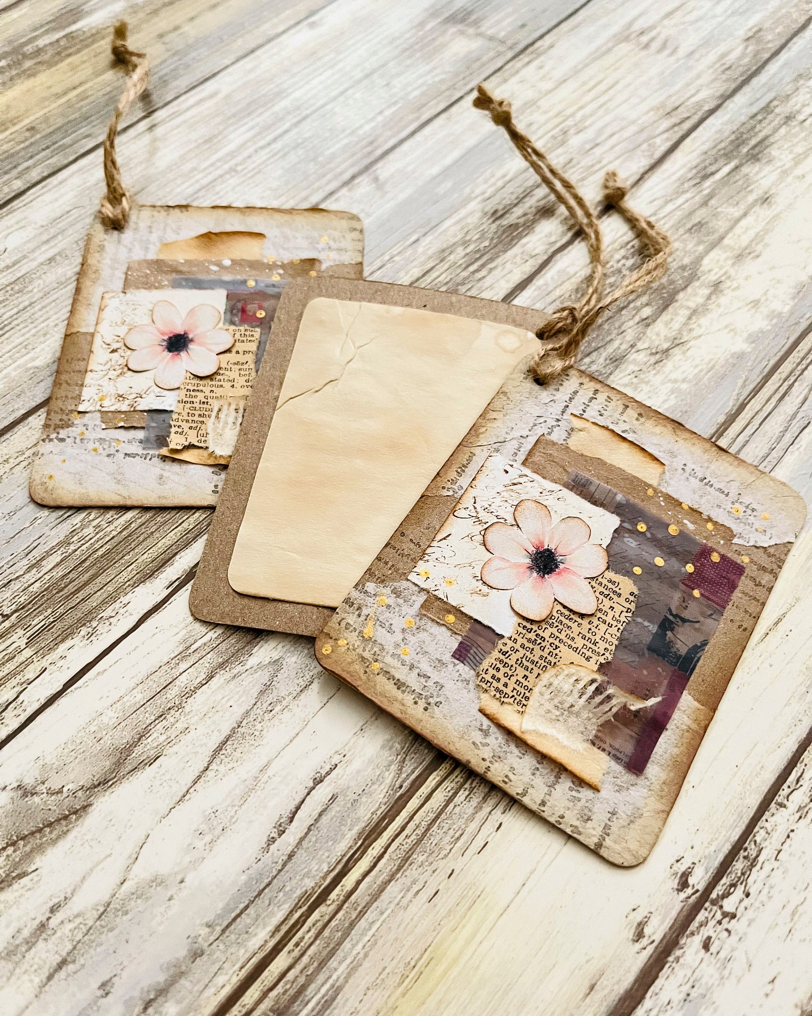 Collage Gift Tags / Handmade - Etsy