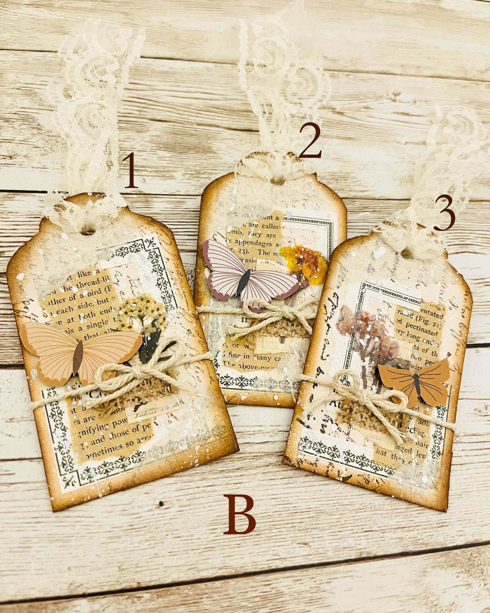Handmade Butterfly Gift Tags - Etsy