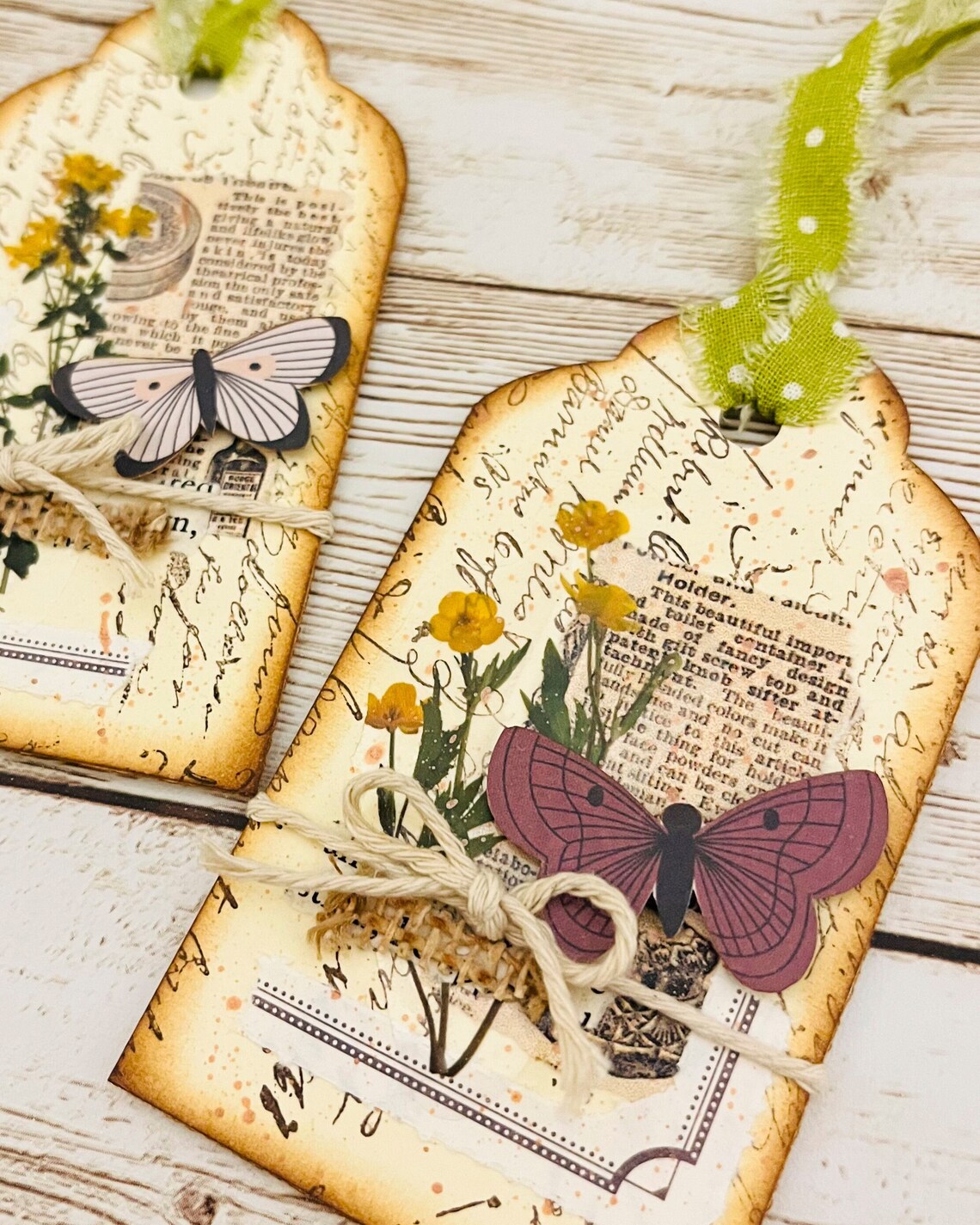 Handmade Butterfly Gift Tags - Etsy