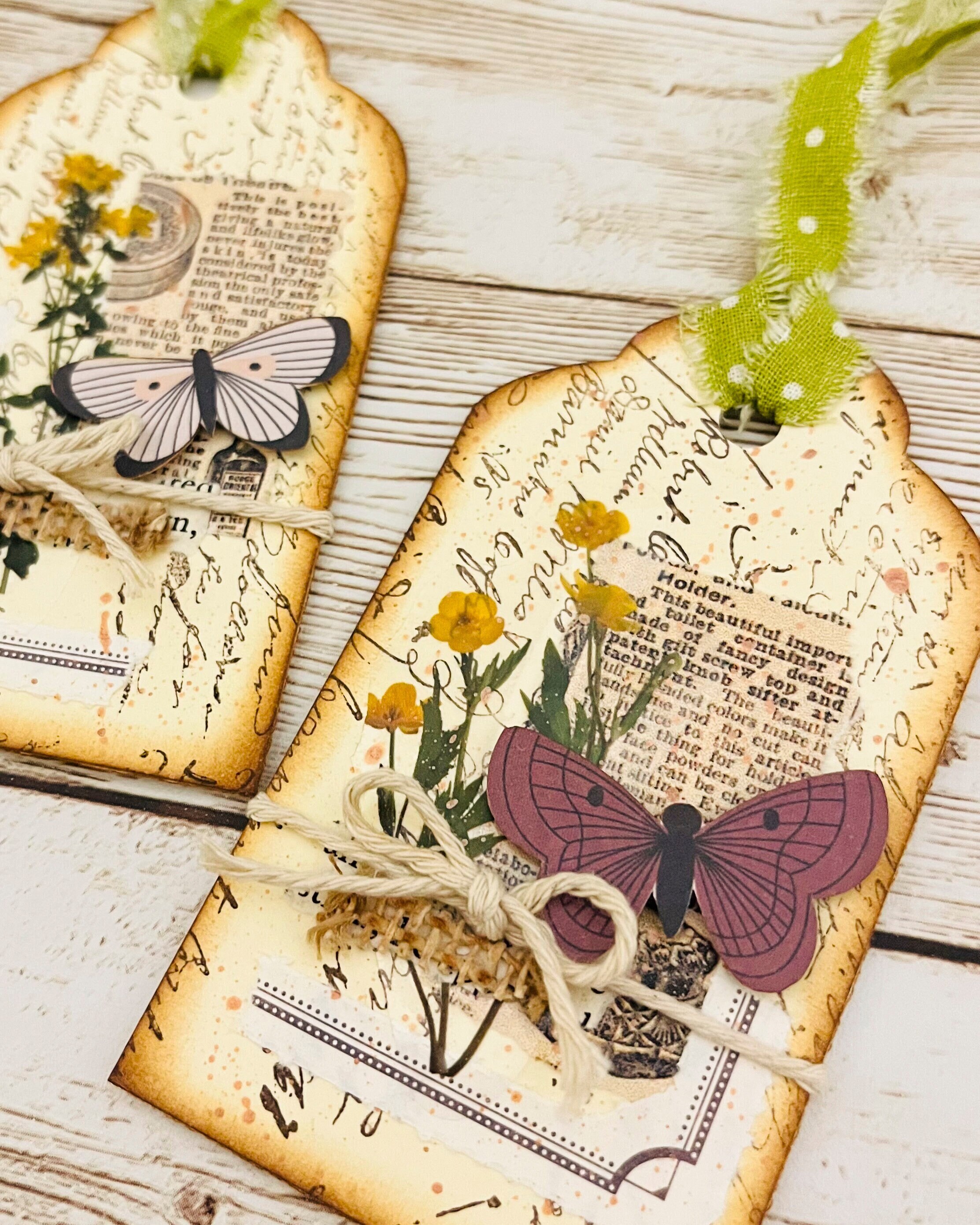 Handmade Butterfly Gift Tags - Etsy