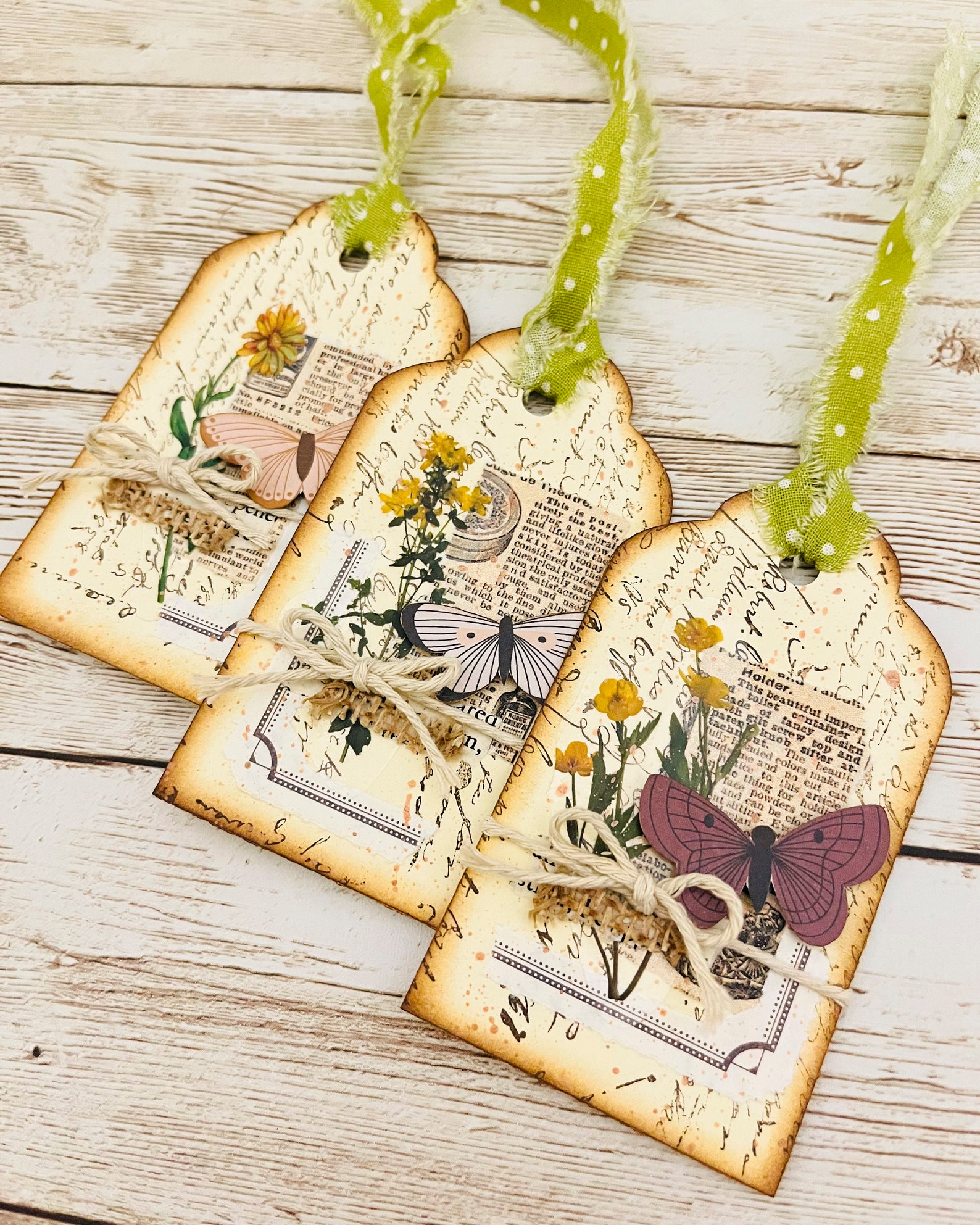 Handmade Butterfly Gift Tags - Etsy