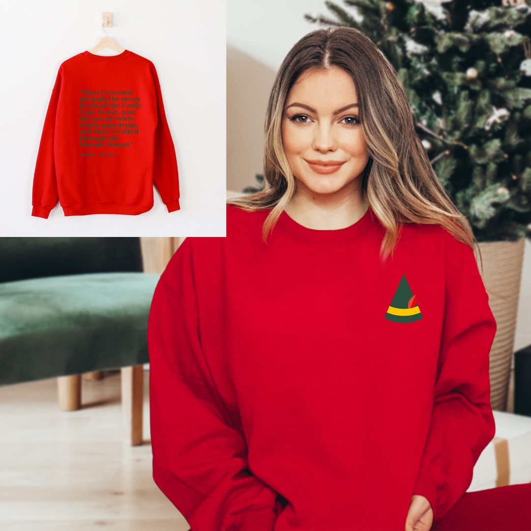 Buddy the Elf Elf Sweatshirt the Elf Movie Buddy the Elf - Etsy