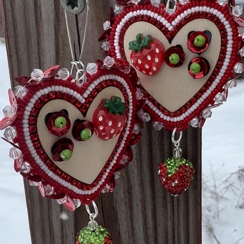 Beaded Strawberry Patch - Etsy