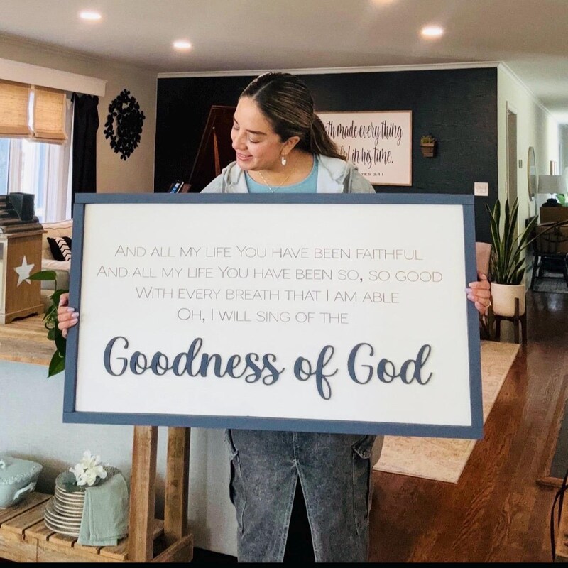 Goodness of God Sign - Etsy