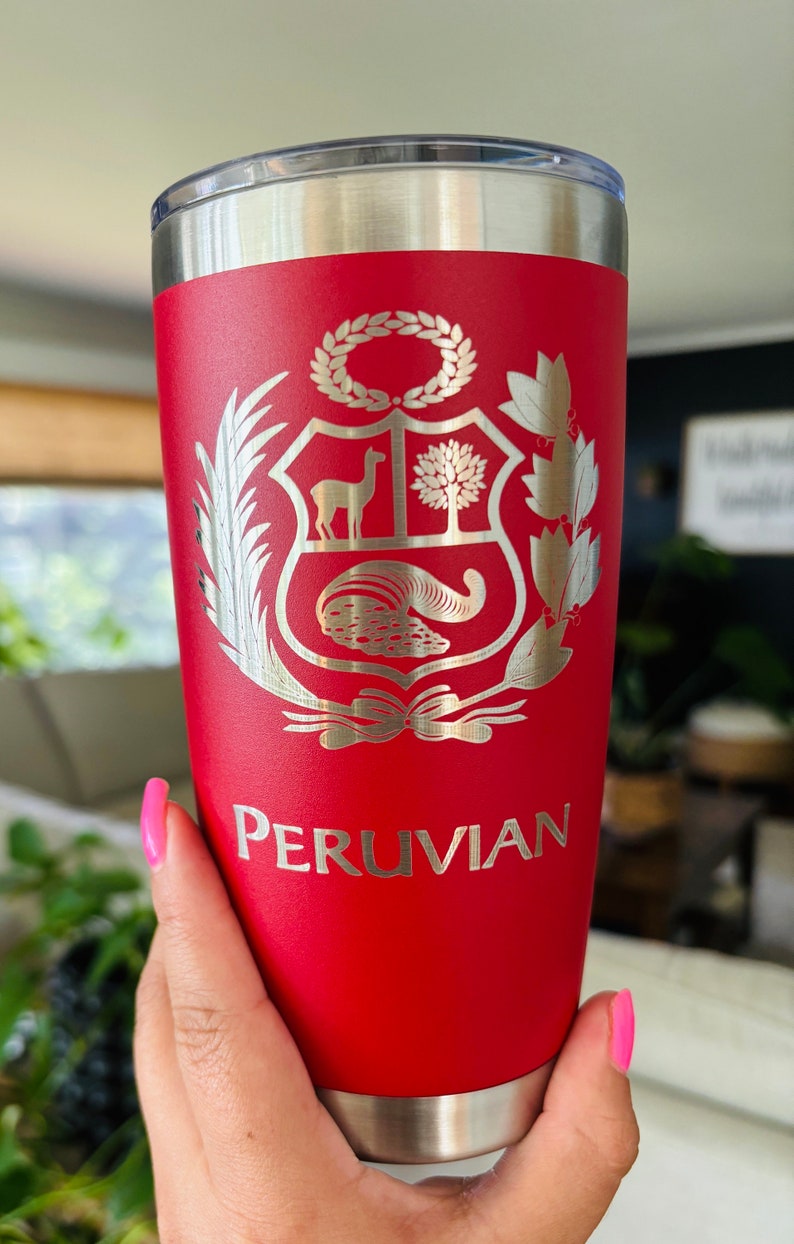 Peruvian Tumbler: Laser Engraved Stainless Steel Travel Mug - Etsy