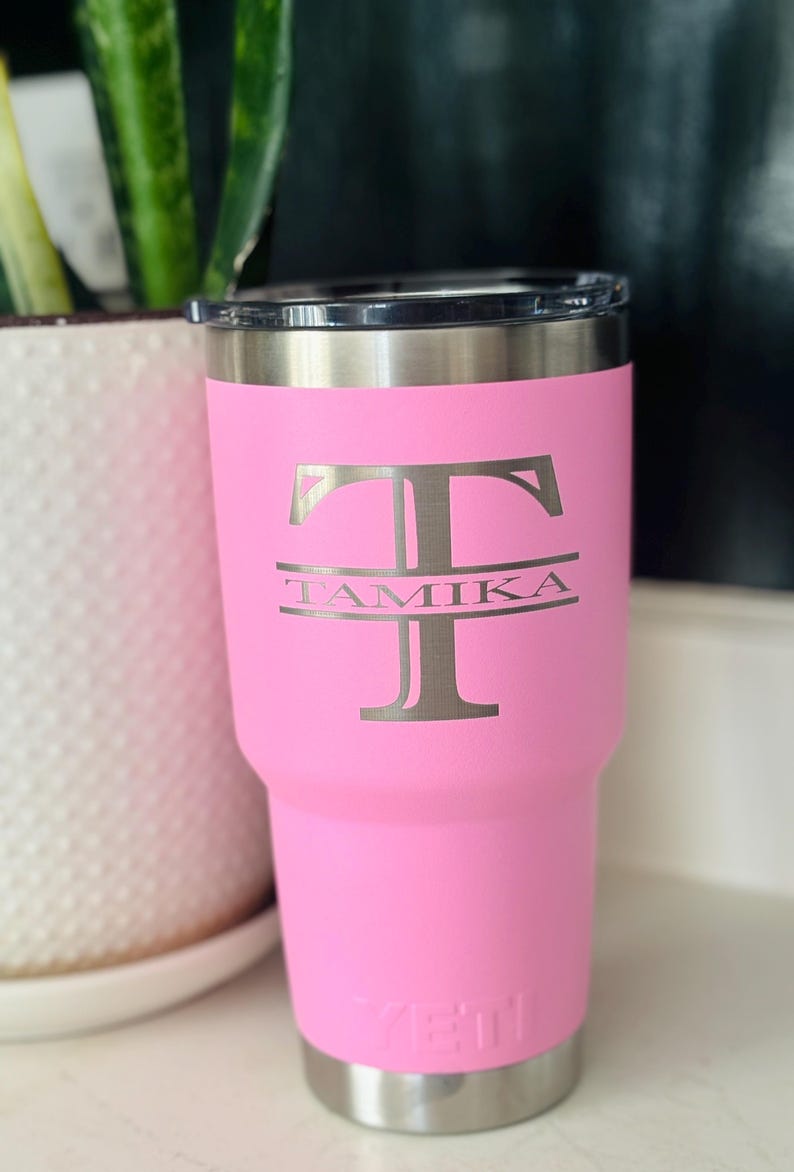 Personalized YETI 30oz Tumbler: Custom Logo, Laser Engraved - Etsy