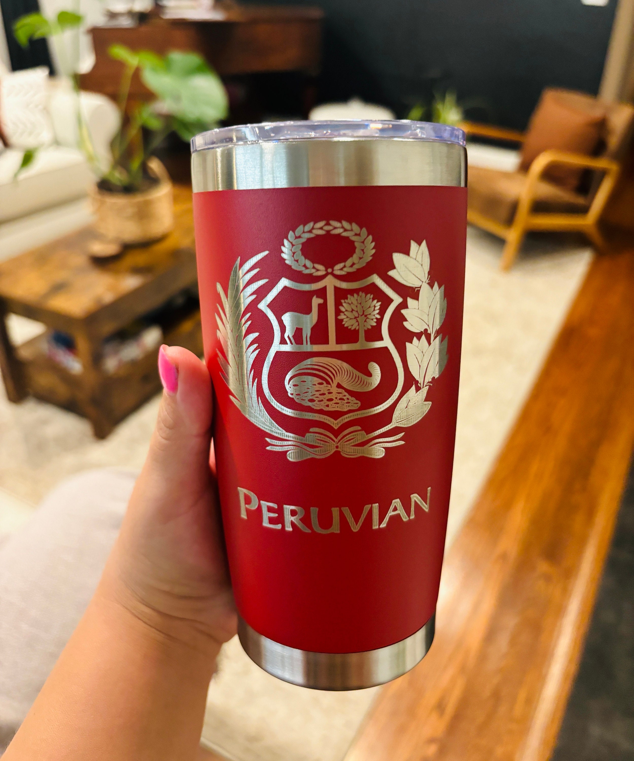Peruvian Tumbler: Laser Engraved Stainless Steel Travel Mug - Etsy
