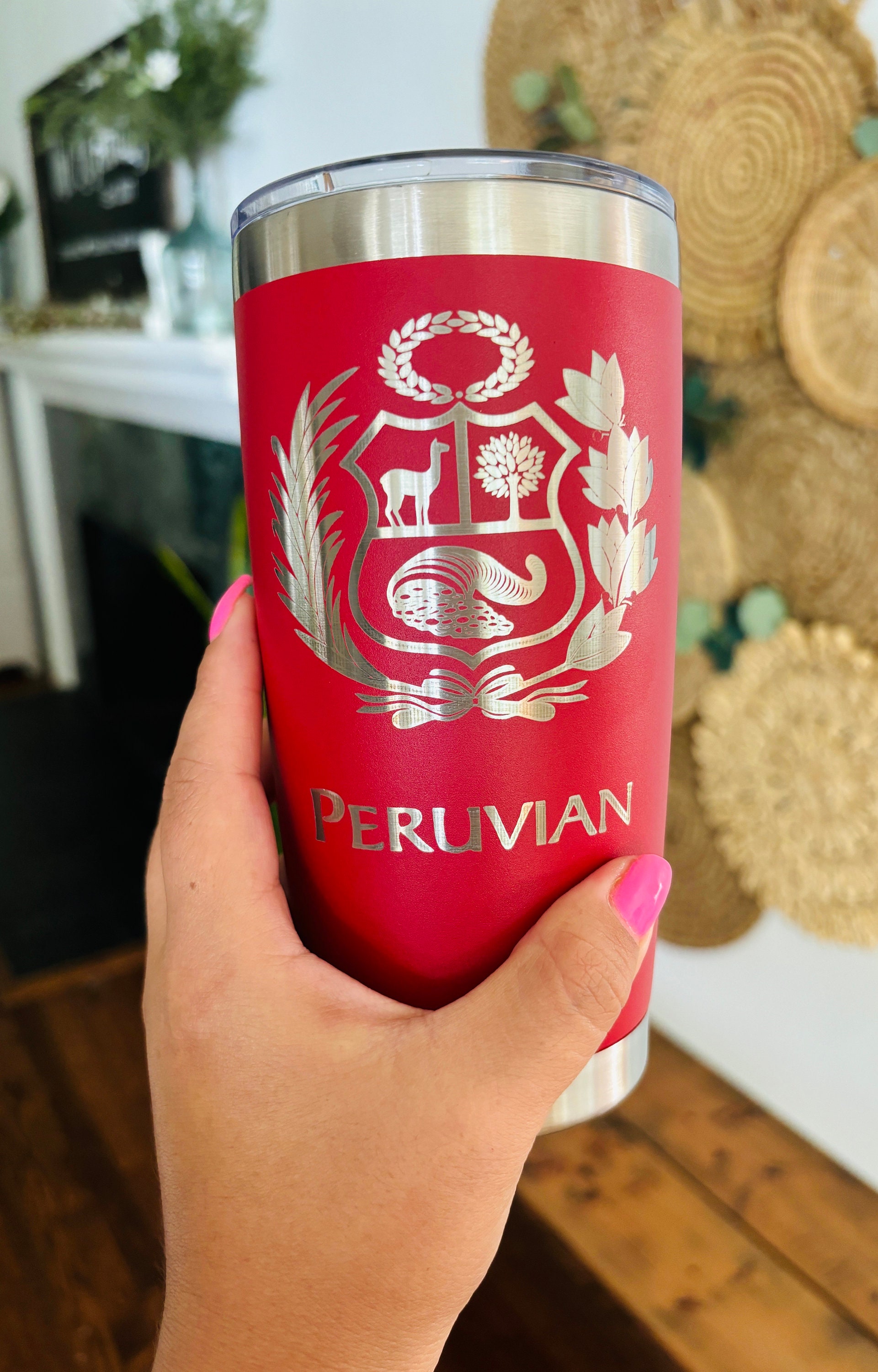 Peruvian Tumbler: Laser Engraved Stainless Steel Travel Mug - Etsy