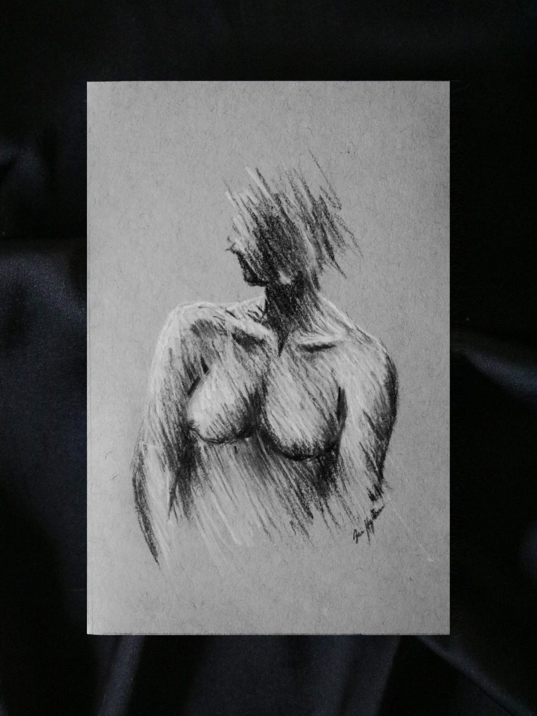 Female Nude Original Drawing | Intimate Collection: Figure 19 - Etsy