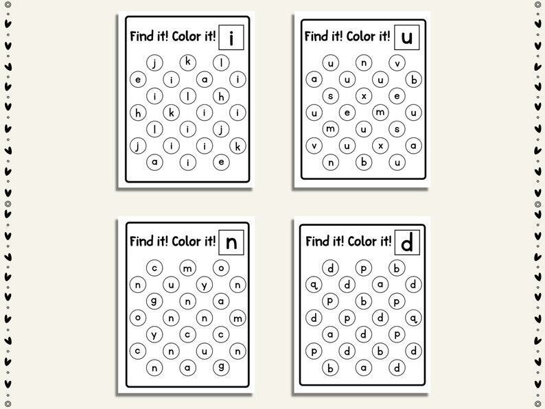 Alphabet Letter Search, Printables for Kids, Alphabet Worksheet for ...