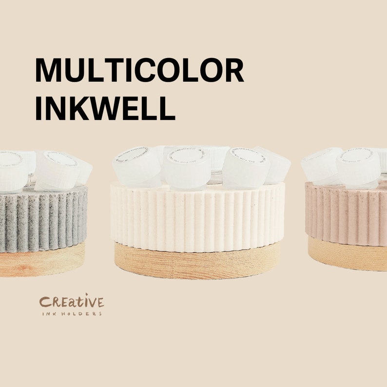 Tilt Rotating Inkwell Carousel for Multicolored Calligraphy - Etsy