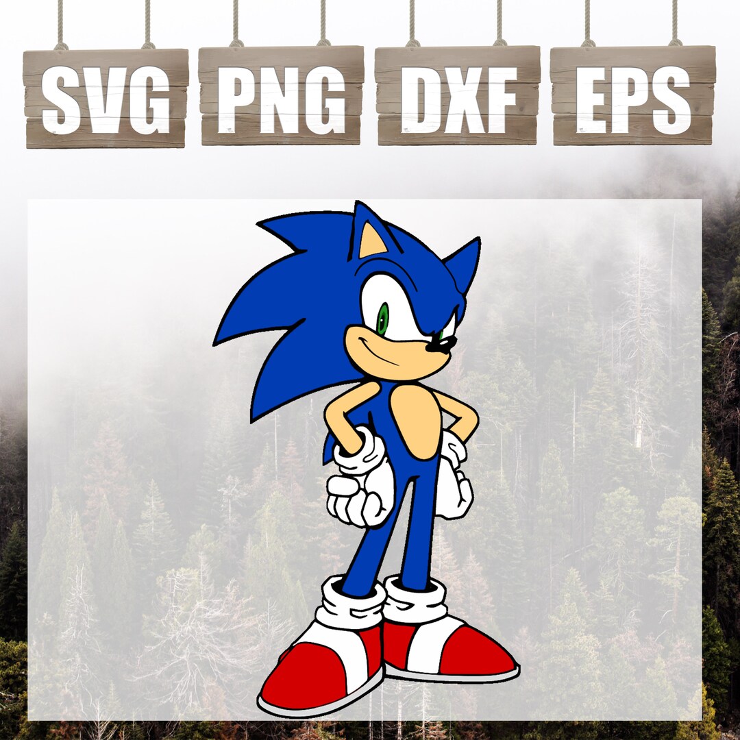 Sonic SVG The Hedgehog SVG Layered Sonic SVG bonus Sonic Svg Sonic ...