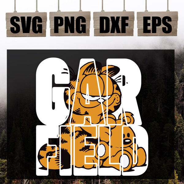 Garfield Svg File - Etsy