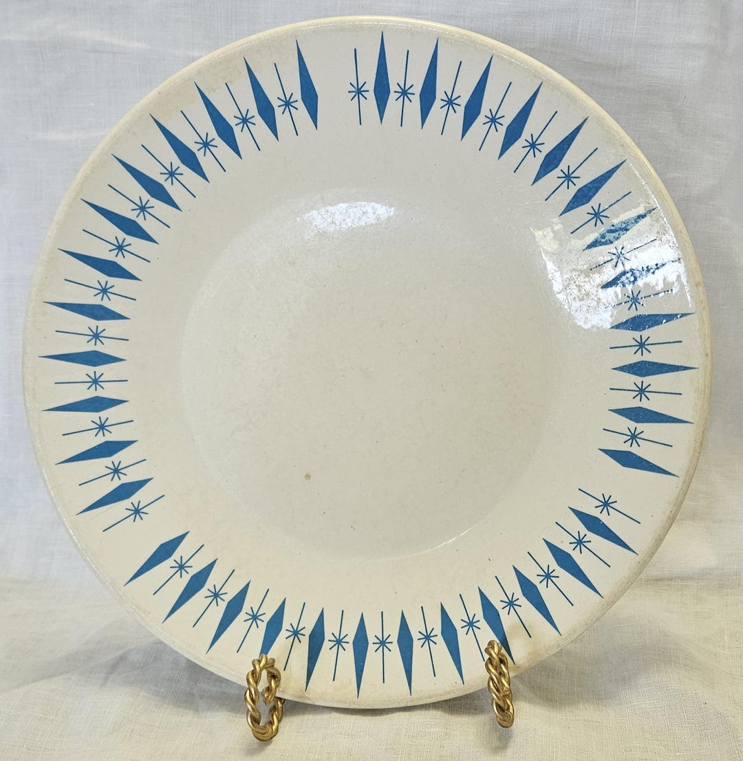 Vintage Nest Stone Diamond Carousel Dinner Plate - Etsy