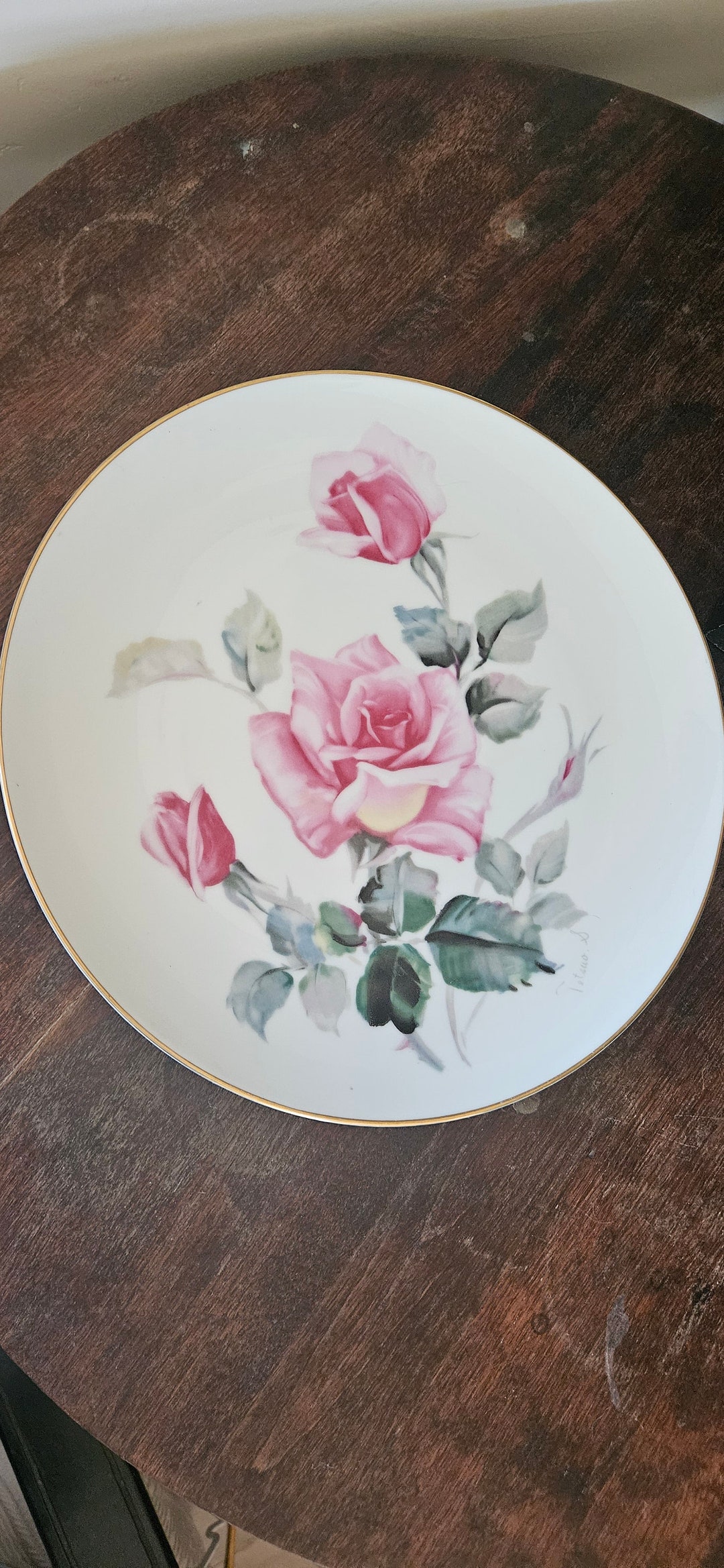 Signed Noritake 'roses' Plate - Etsy