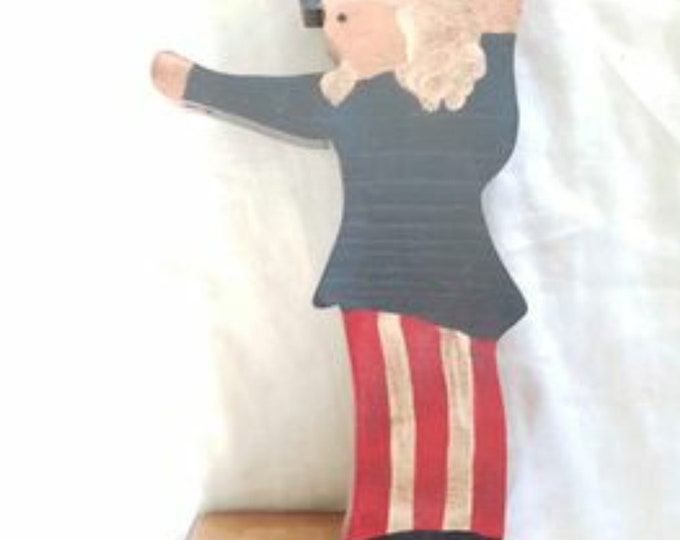 Wood Uncle Sam Flag Holder - Etsy