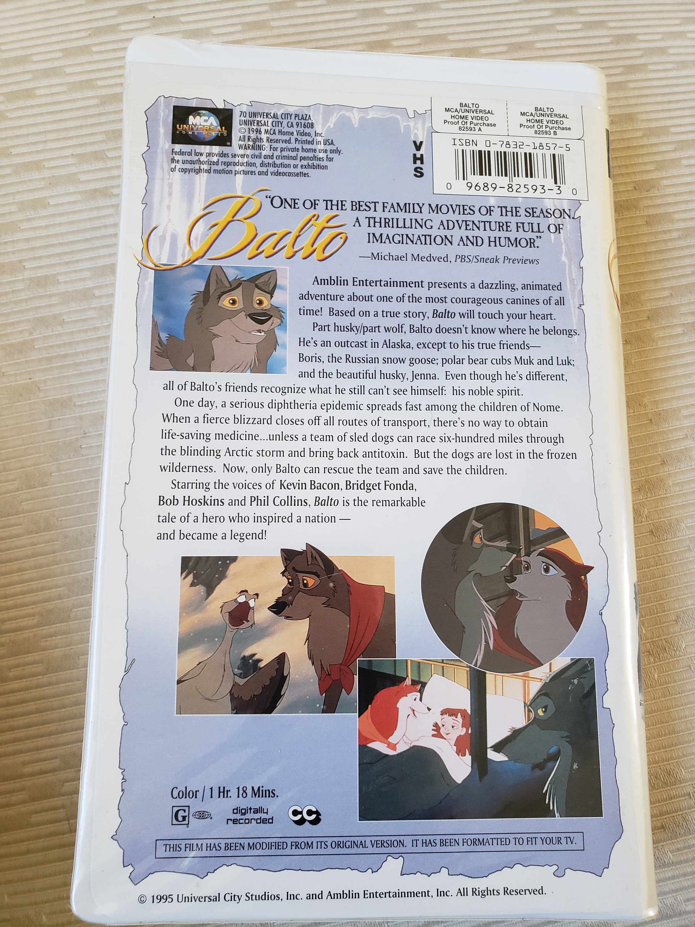 BALTO Vhs Tape - Etsy