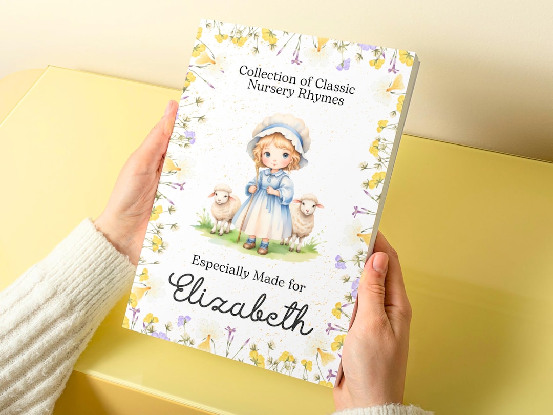 Personalized Classic Nursery Rhymes Book for Kids – Custom Baby Gift ...