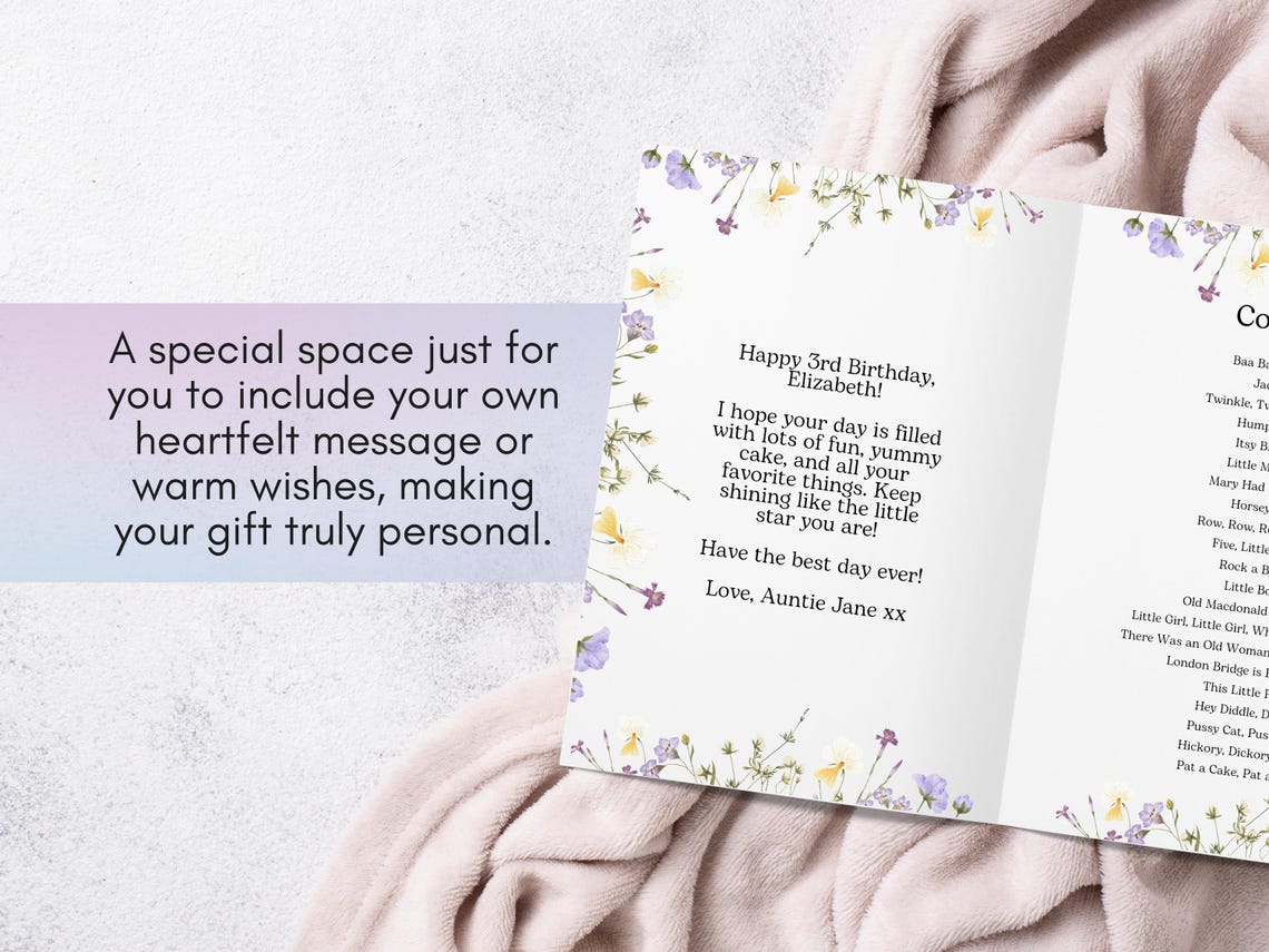 Unique Personalized Nursery Rhymes Book - Custom Baby Poems Storybook ...