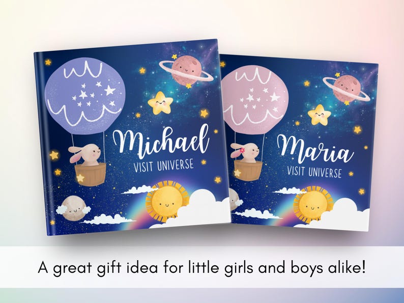 Personalized Space Adventure Book for Kids, Solar System Educational ...