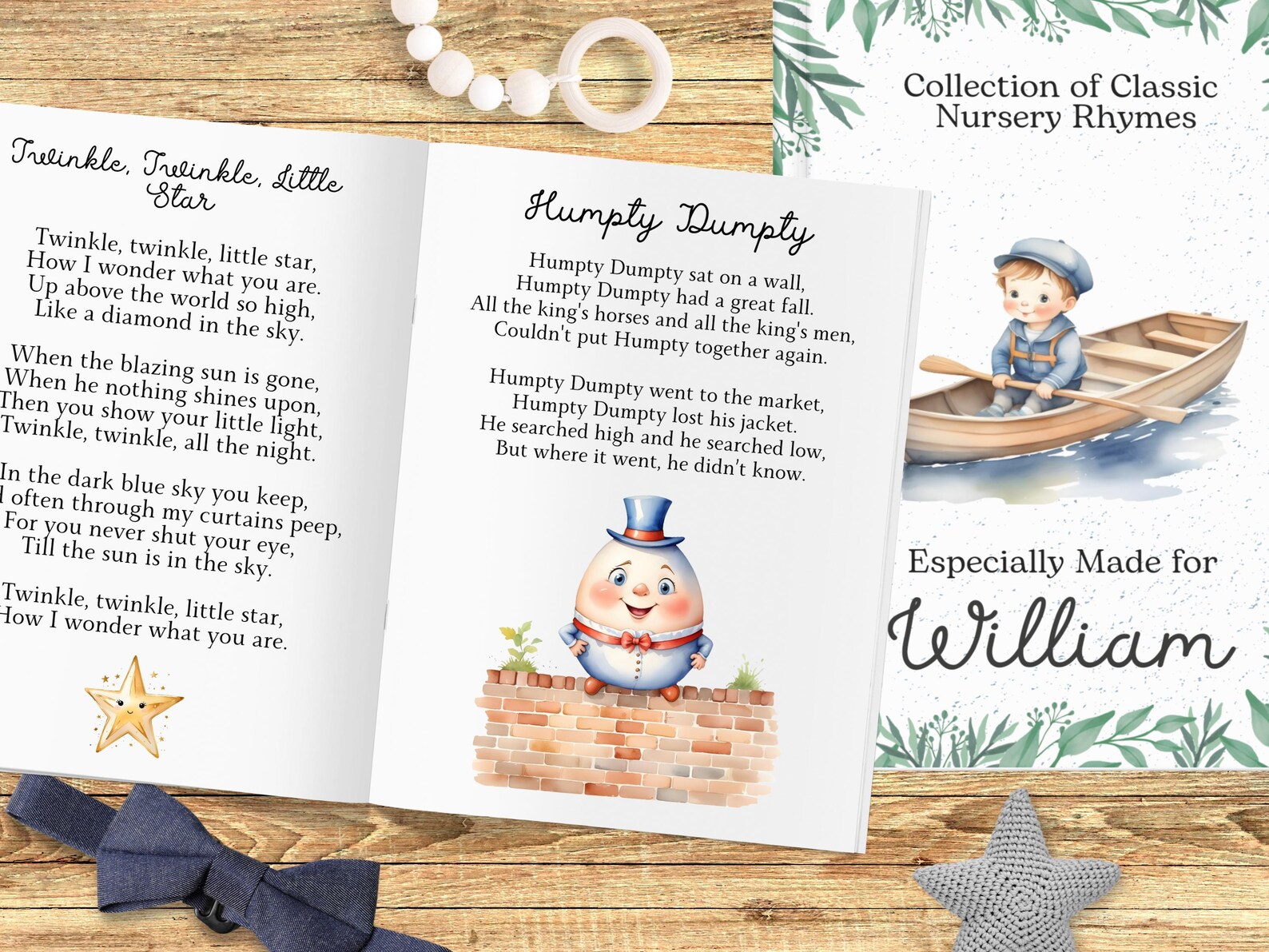 Unique Personalized Nursery Rhymes Book - Custom Baby Poems Storybook ...