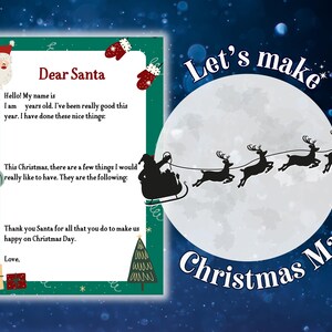 Letter to Santa Instant Download Christmas Letter to Santa - Etsy