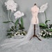 Open Front Leaf Like Lace Train, Removable Train With Lace - Etsy