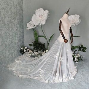 Detachable Royal Pattern Overskirt , Removable Overlay, Bridal Skirt - Etsy