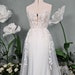 Open Front Leaf Like Lace Train, Removable Train With Lace - Etsy