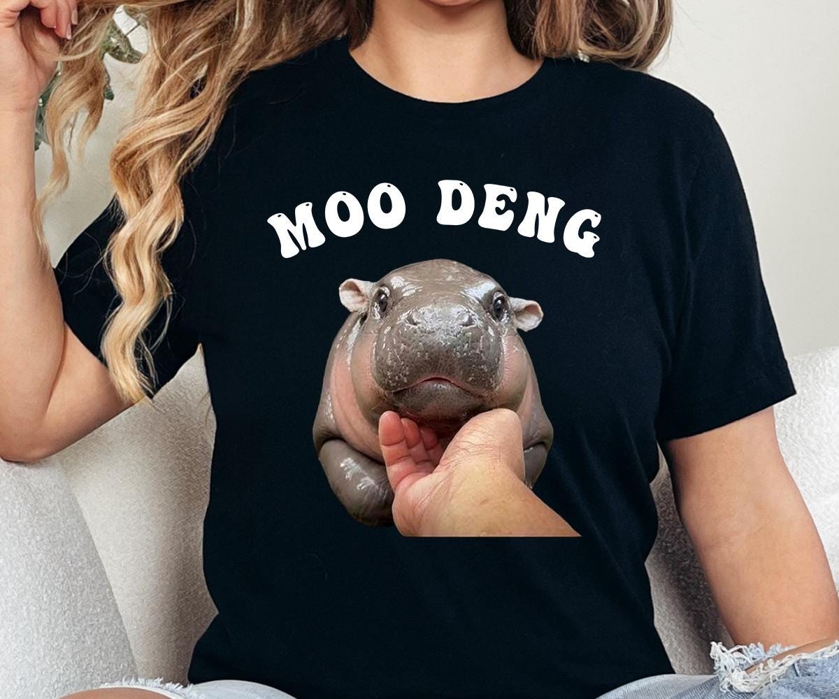 Moo Deng PNG, I Love Moo Deng Png, Baby Hippo Lover Png, Cute Baby ...