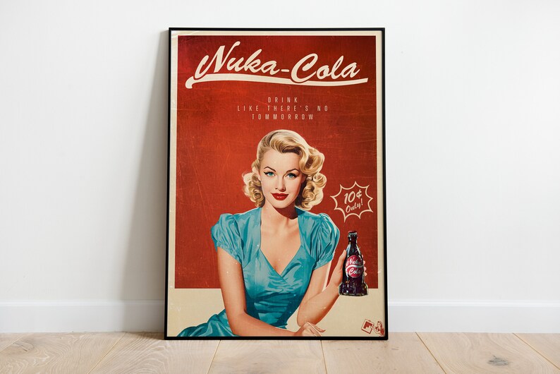 Fallout Nuka Cola Poster L Popart L Retro 1950's L Fan Made L 2 ...