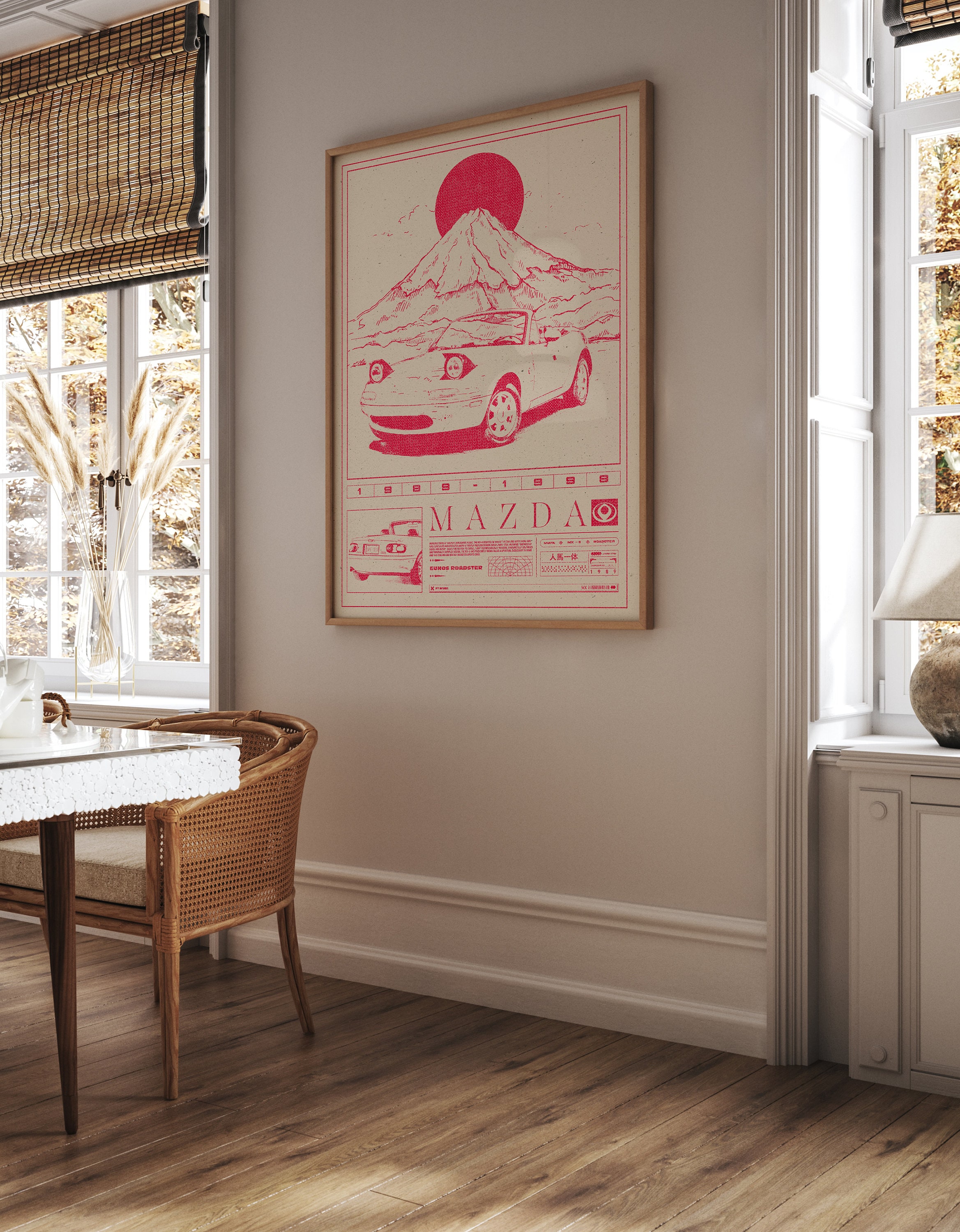 Mazda MX5 Miata Poster L Digital Art L Digital Design L Printable L ...