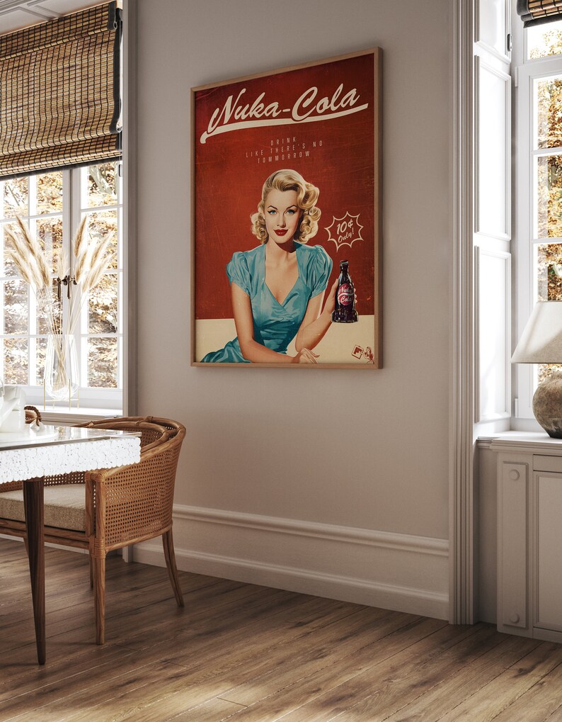 Fallout Nuka Cola Poster L Popart L Retro 1950's L Fan Made L 2 ...
