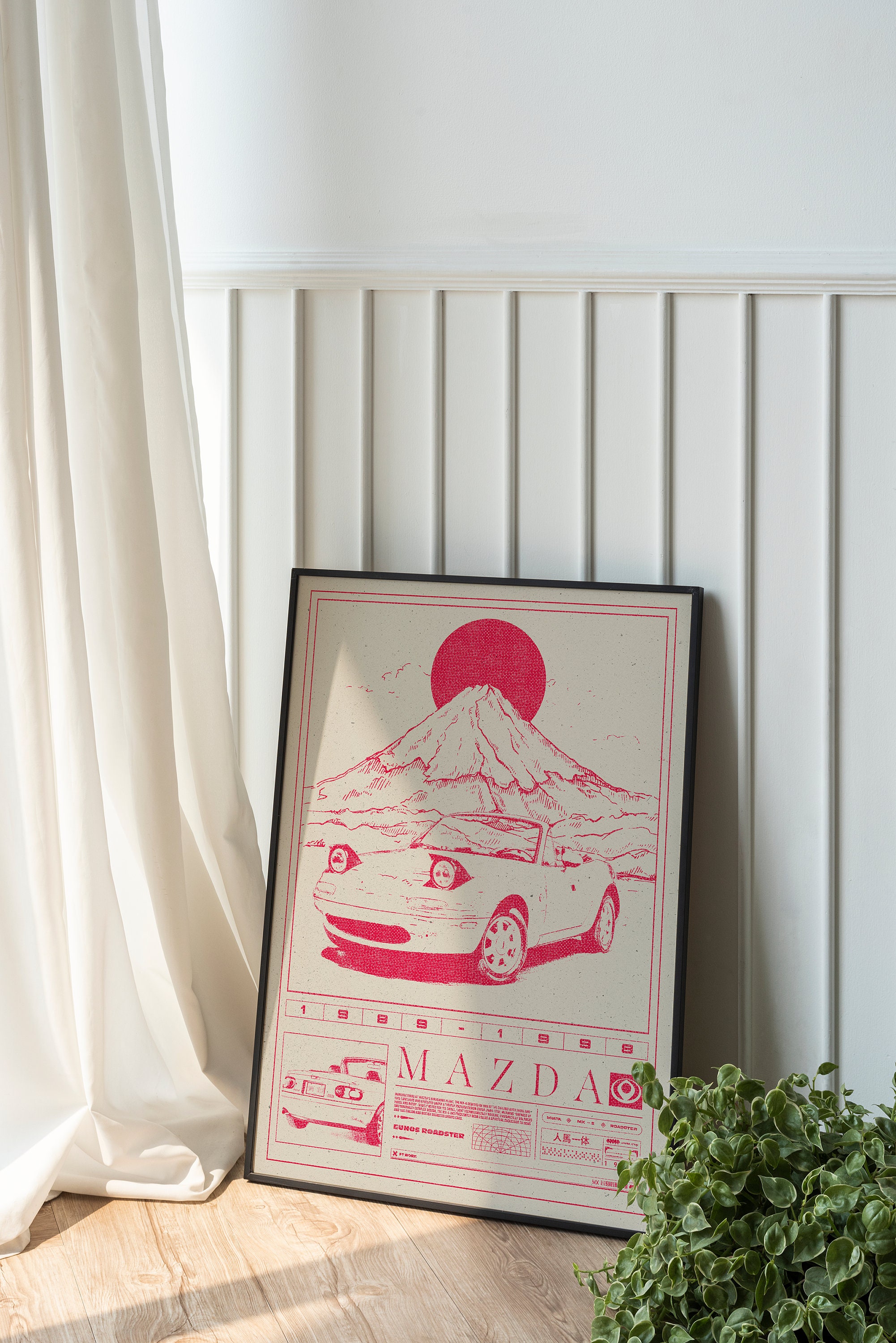 Mazda MX5 Miata Poster L Digital Art L Digital Design L Printable L ...