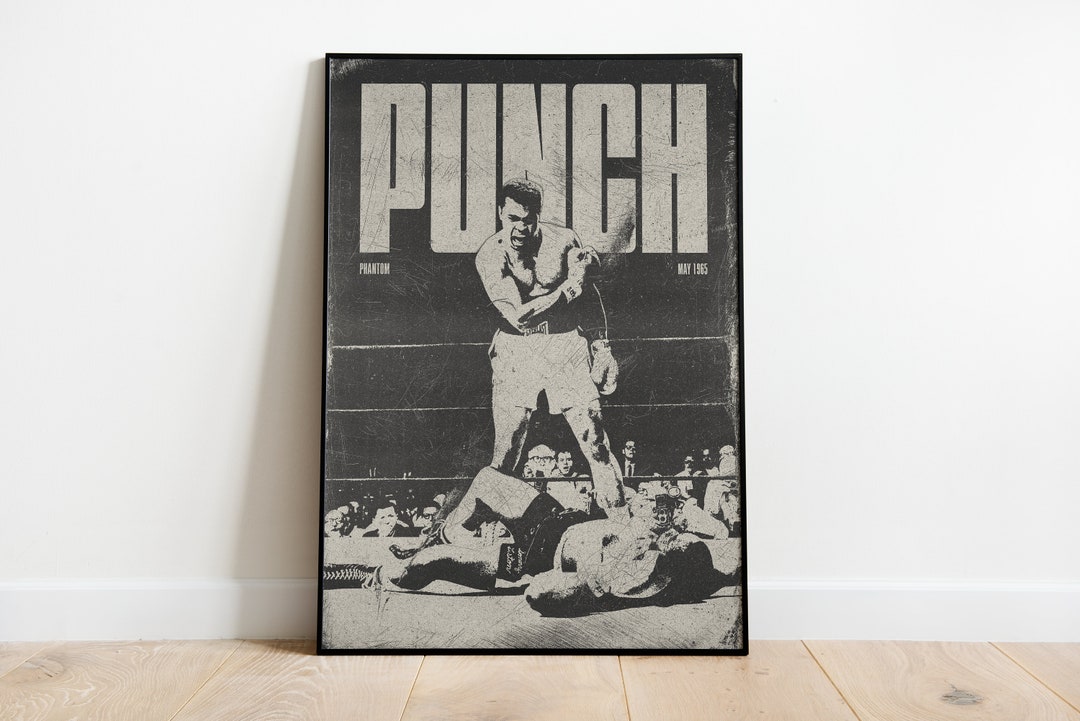 Muhammad Ali Iconic Photo Poster | Phantom Punch | Boxing | Nostalgia ...