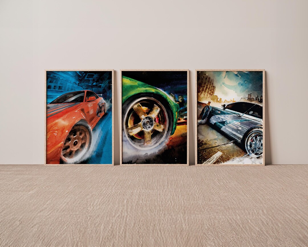 Need for Speed Digital Watercolour Paint | Posters | Gaming Poster ...