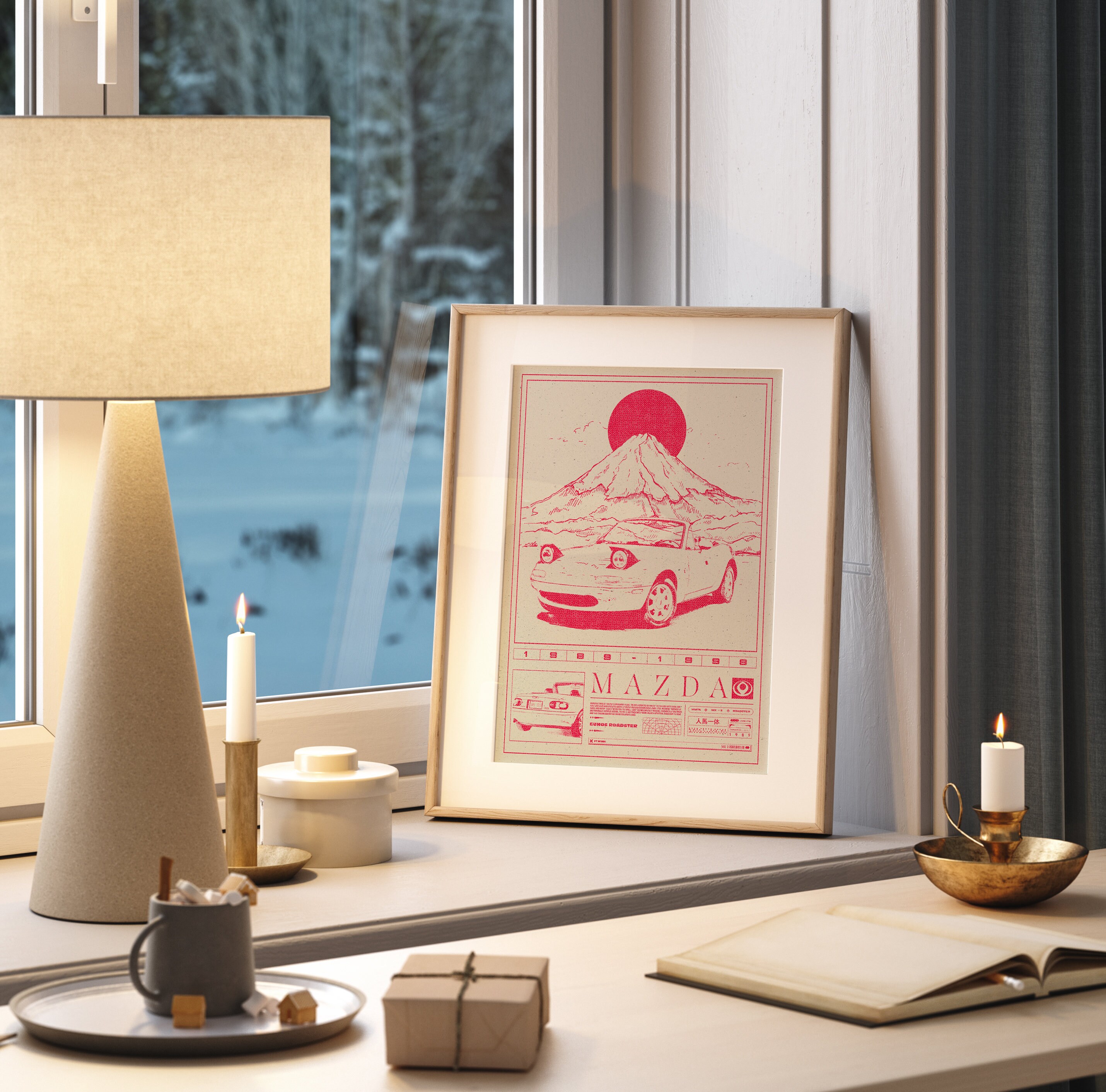 Mazda MX5 Miata Poster L Digital Art L Digital Design L Printable L ...