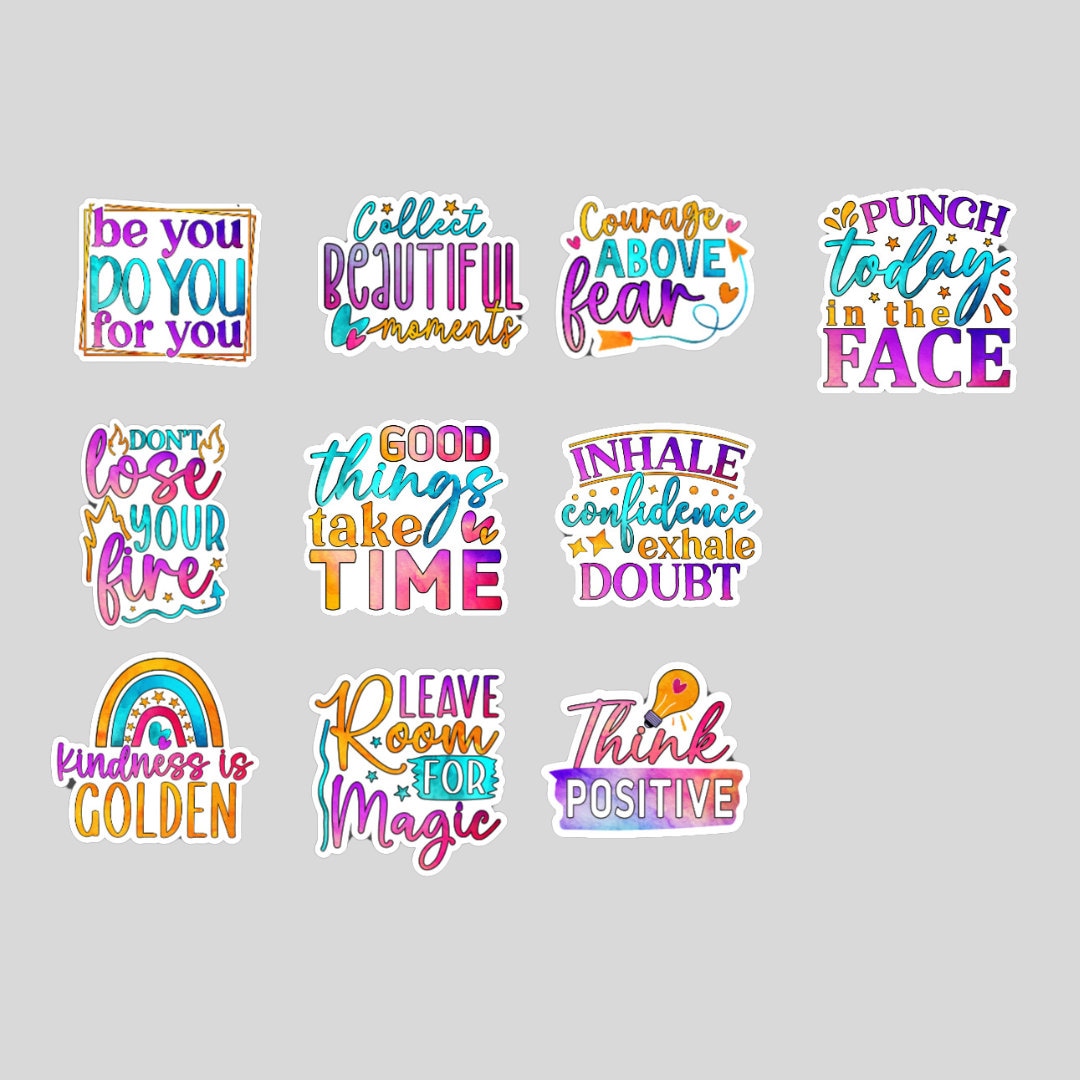Motivational Sticker Pack, Motivational Stickers, Stickers, Sticker ...
