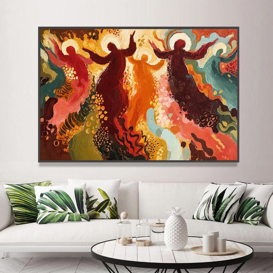 Original Ceremony Painting Abstract Remembrance Canvas Art, Minimalist ...