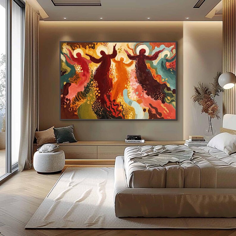 Original Ceremony Painting Abstract Remembrance Canvas Art, Minimalist ...