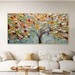Minimalist Tree Oil Painting on Canvas, Large Wall Art Original ...