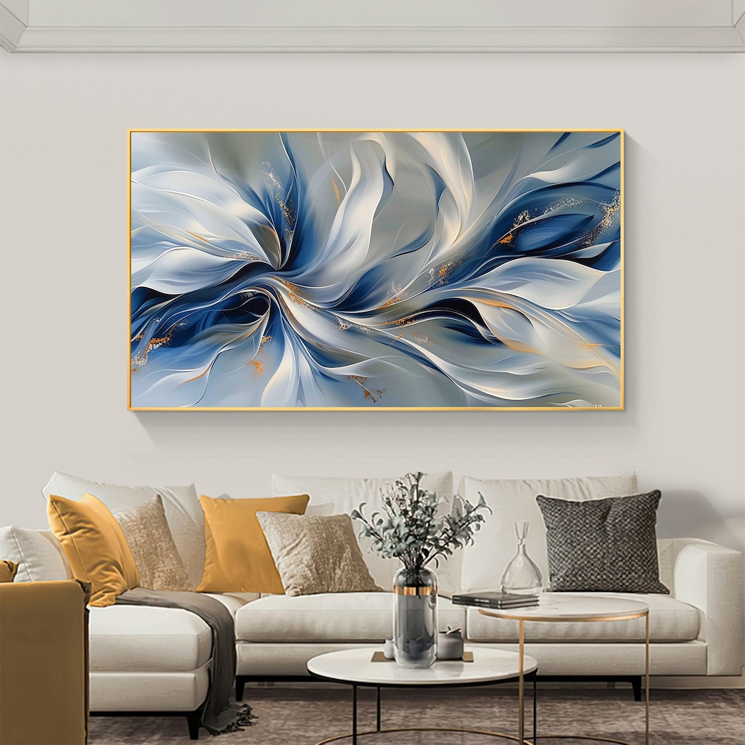 Abstract Blossom Floral Oil Painting on Canvas, Large Original Textured ...