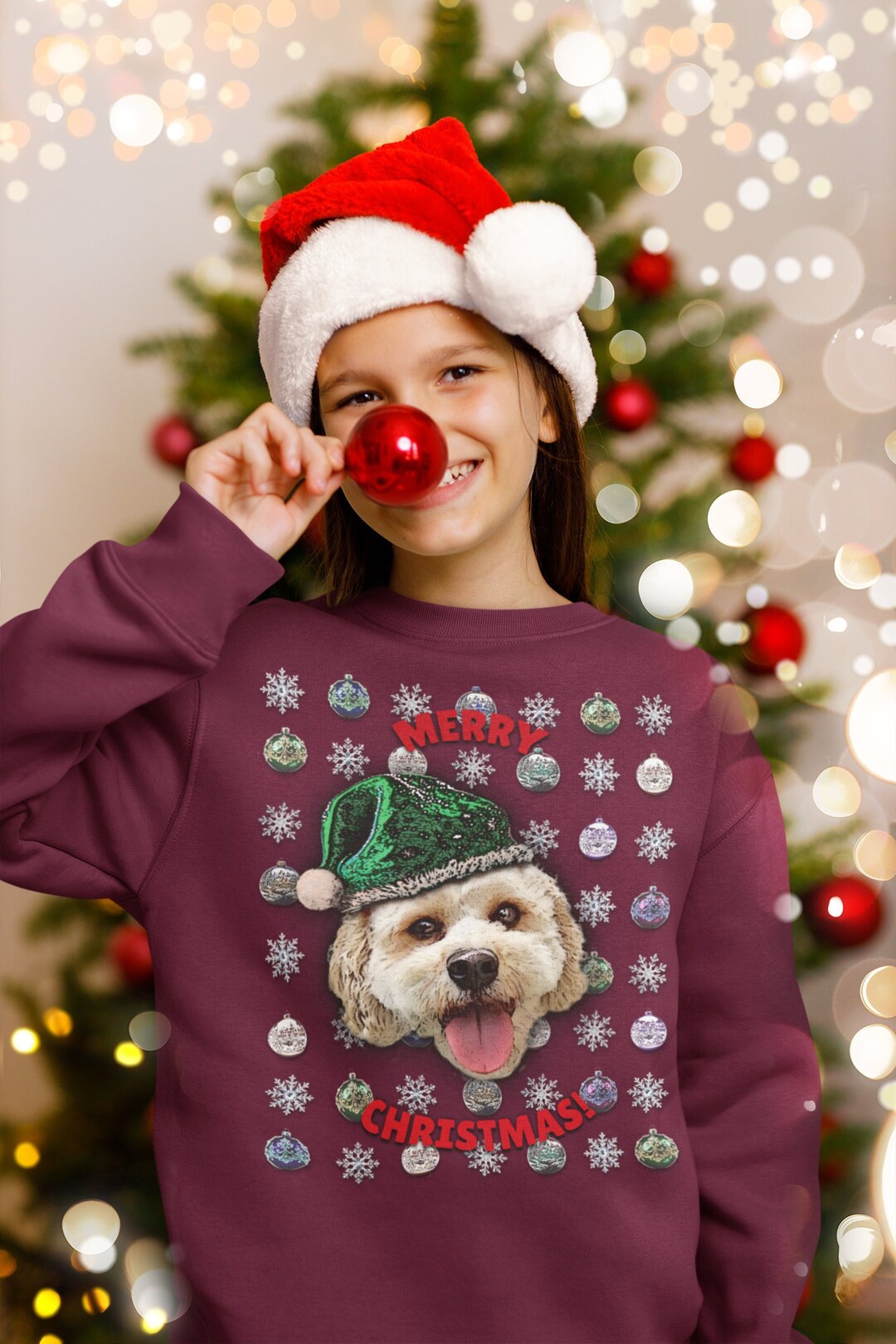 Merry Christmas! - Bichon Frise Dog Christmas Jumper Sweater - Etsy