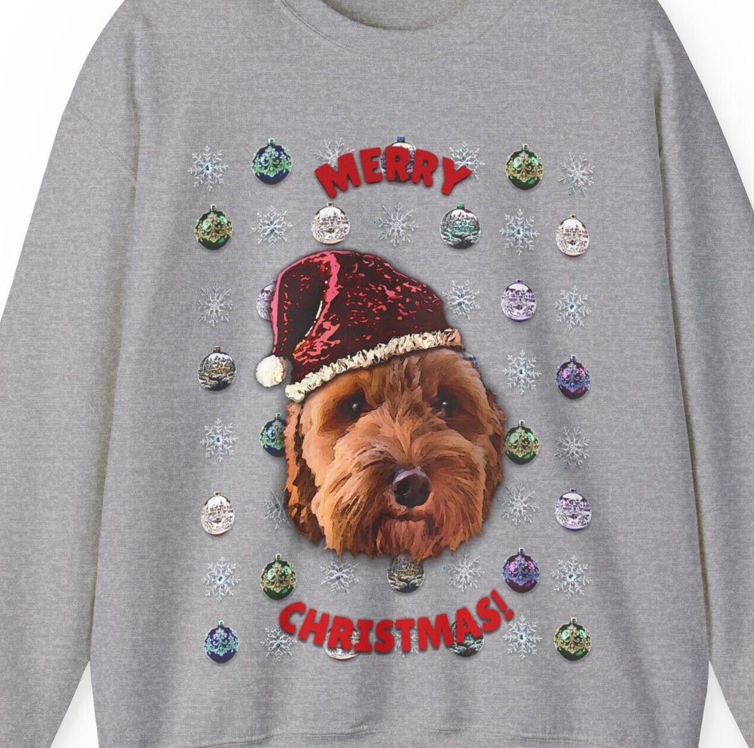 Merry Christmas Cockapoo Christmas Xmas Jumper Sweater - Etsy